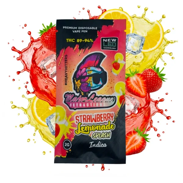 MAJOR LEAGUE 2 GRAM VAPE - Strawberry Lemonade Splash - Harmonized Hemp